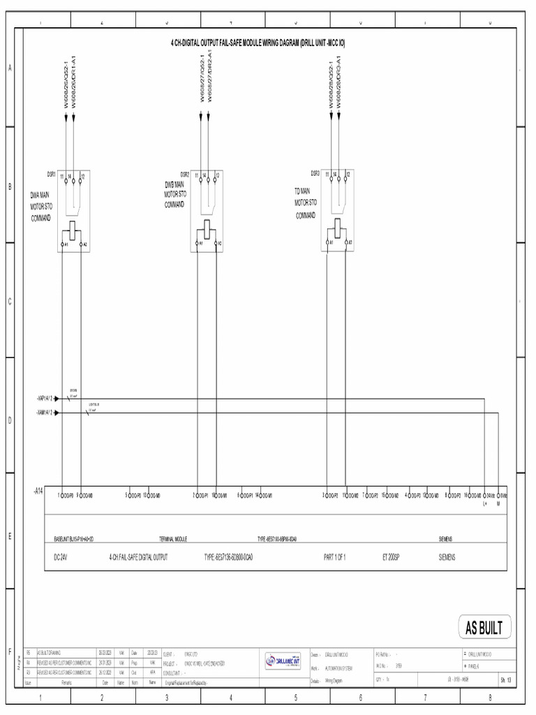 DRILL UNIT MCC IO+PANEL-6&W608 - 13 Model | PDF