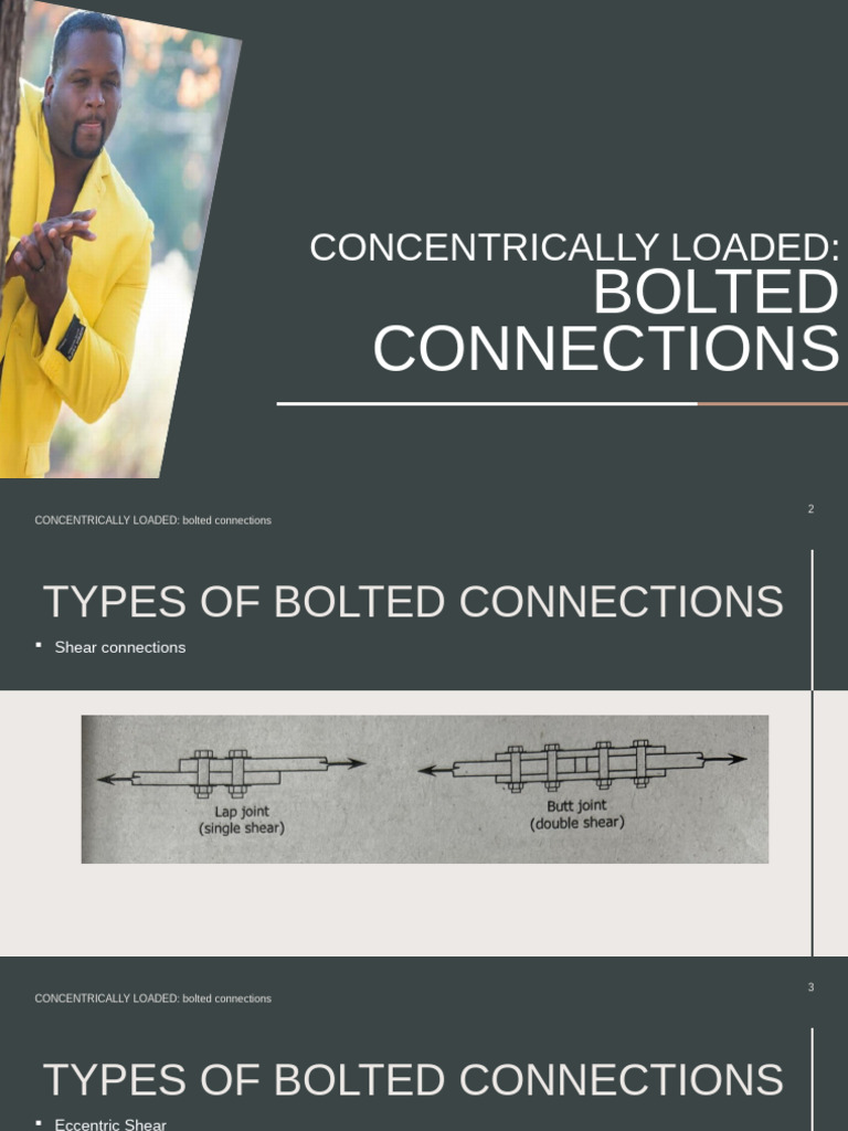 Concentrically Loaded (Bolted) | PDF | Rivet | Screw