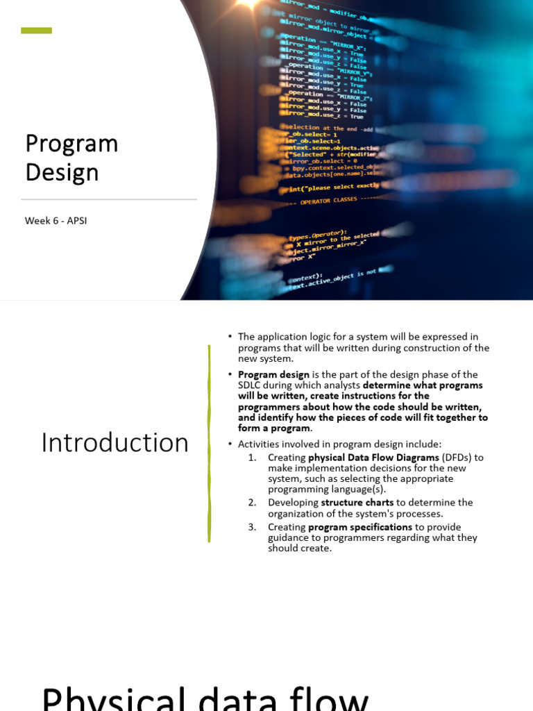 6 Program Design - 240404 - 085437 | PDF | Computing | Computer Programming