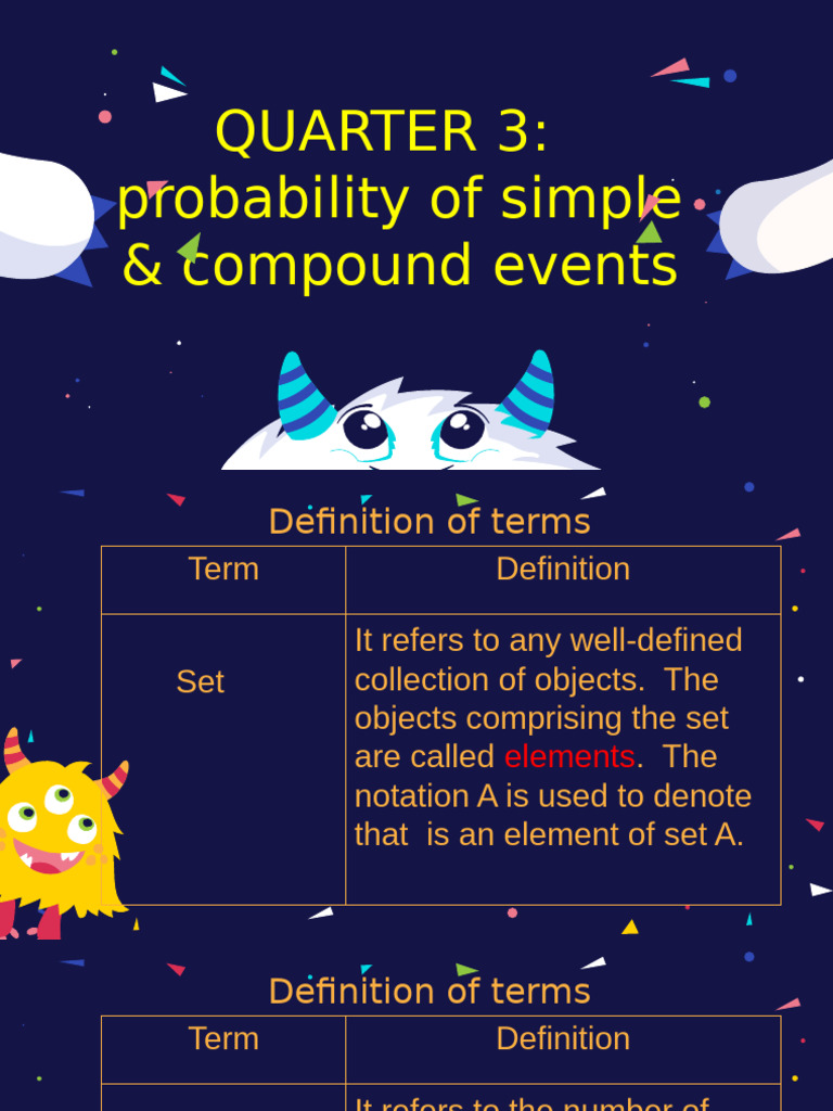 Definition of Compound Events | PDF | Probability | Mathematics