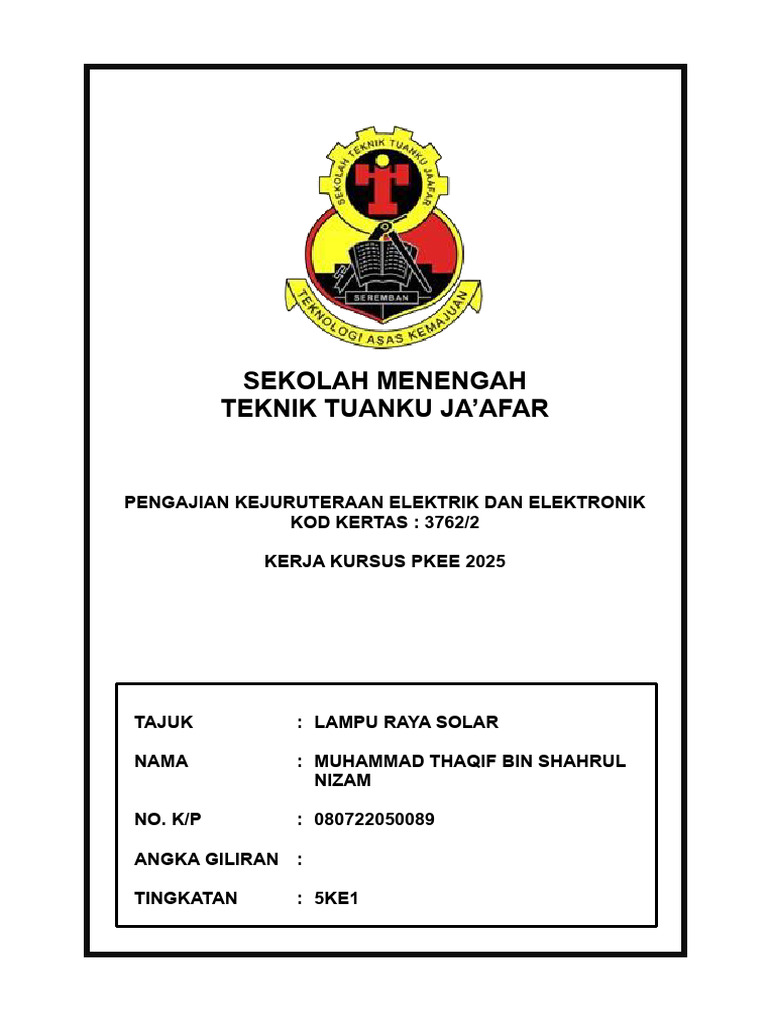Cover Folio (Muhammad Thaqif) 2025 | PDF