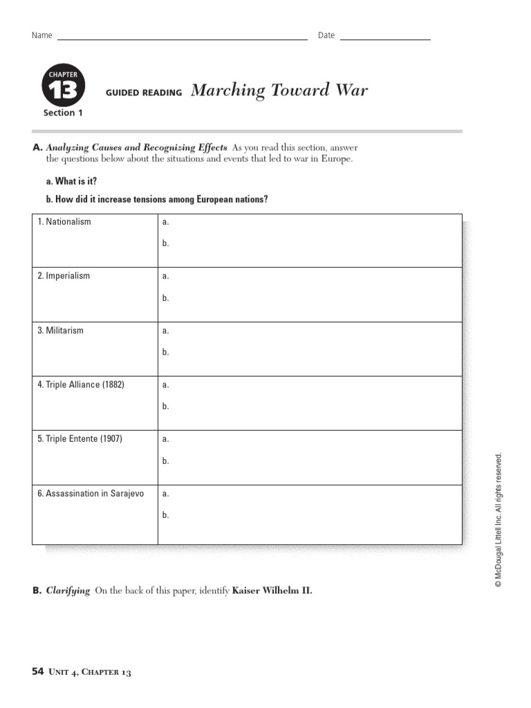 Causes of European Tensions Pre-War | PDF