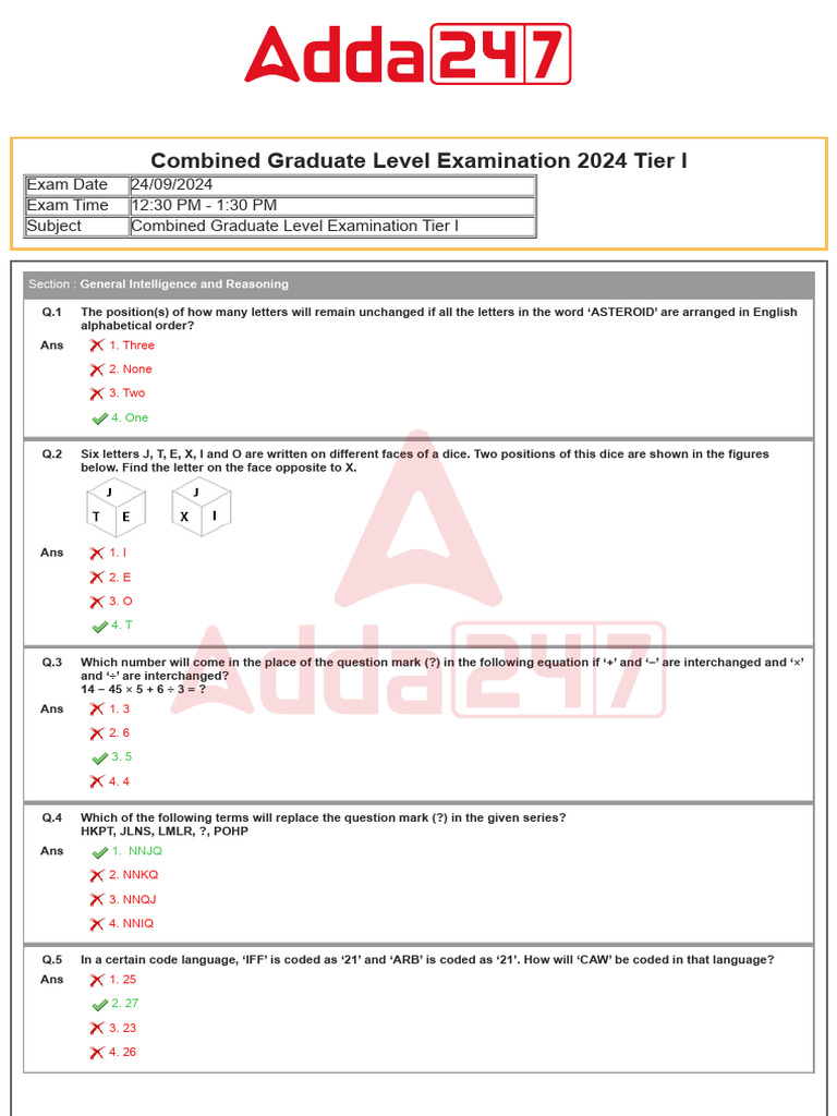 SSC-CGL-24-September-2024-Shift-2 | PDF
