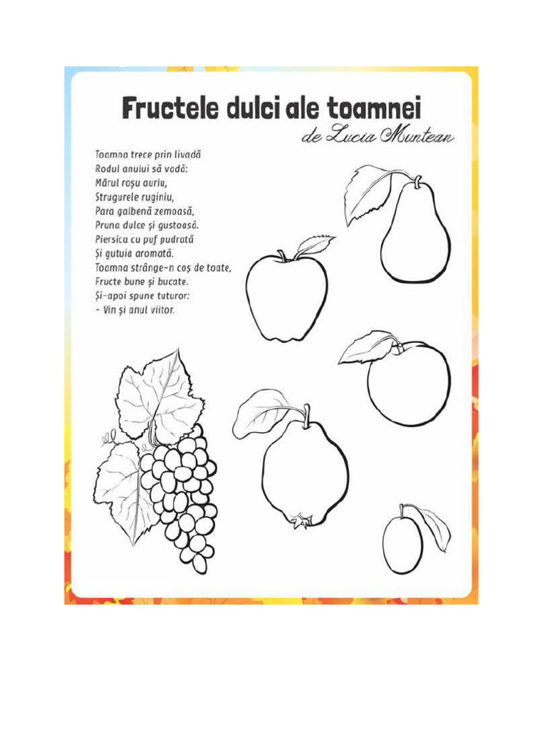 Fructele Dulci Ale Toamnei | PDF