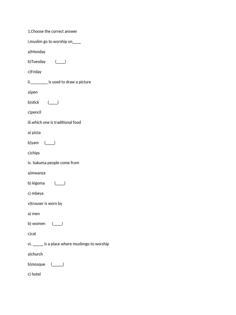 Sports Grade 1 Eams | PDF