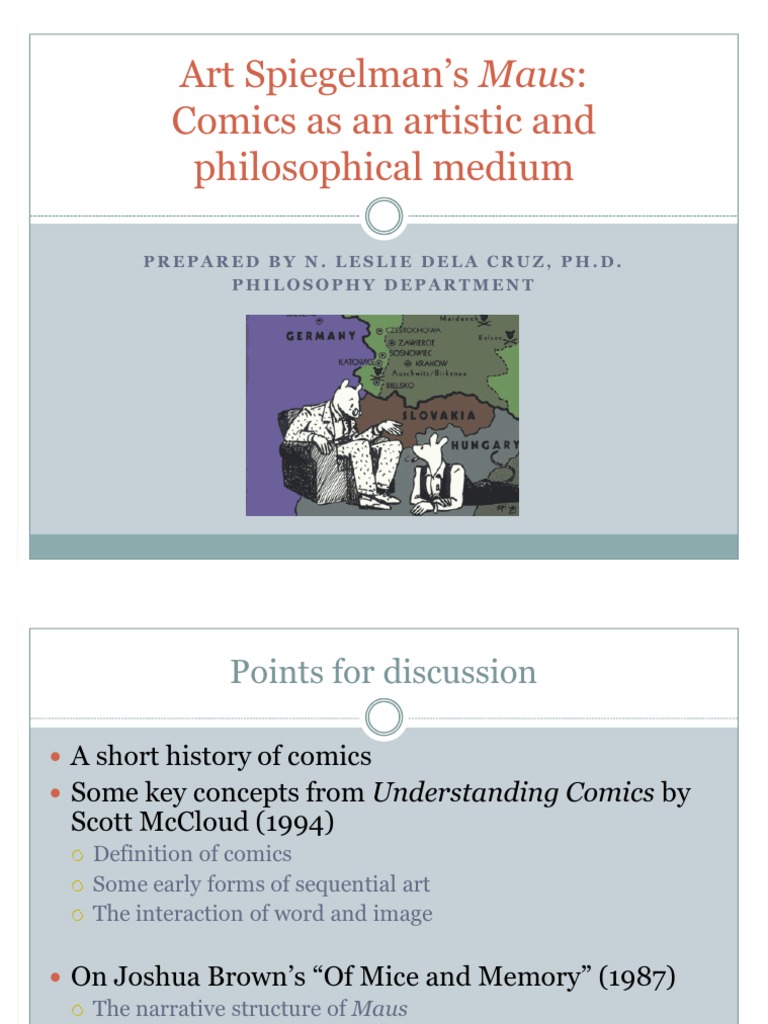 Art Spiegelman's Maus | PDF | Comic Book | Comics