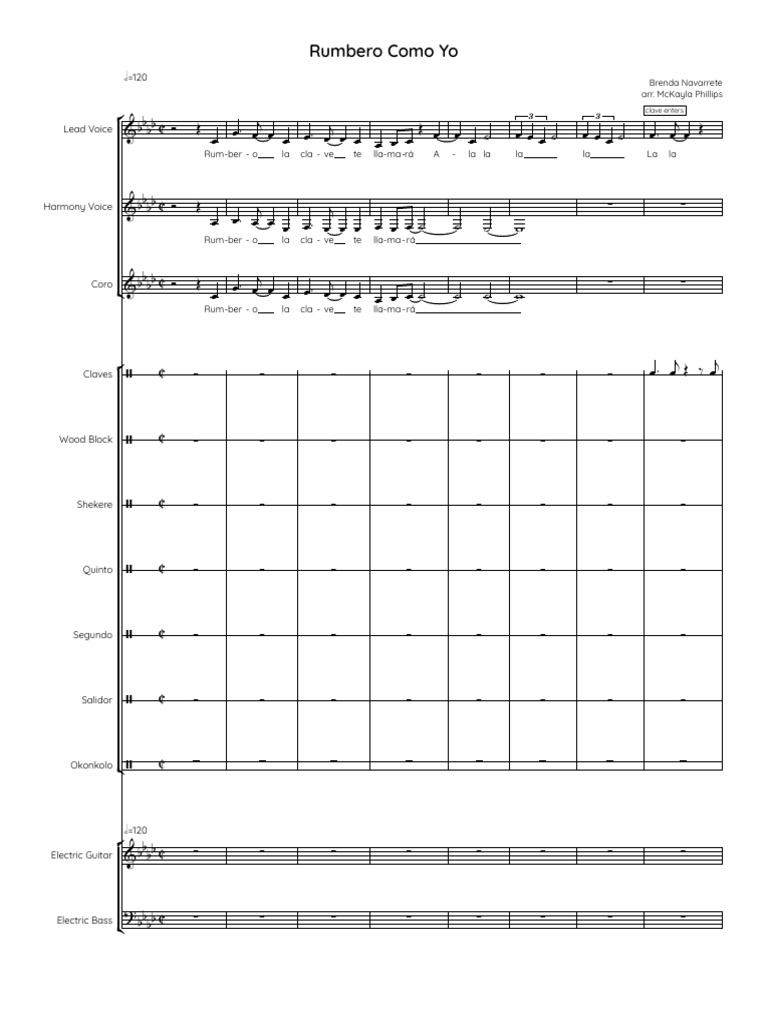 Rumbero Como Yo - Score and Parts | PDF