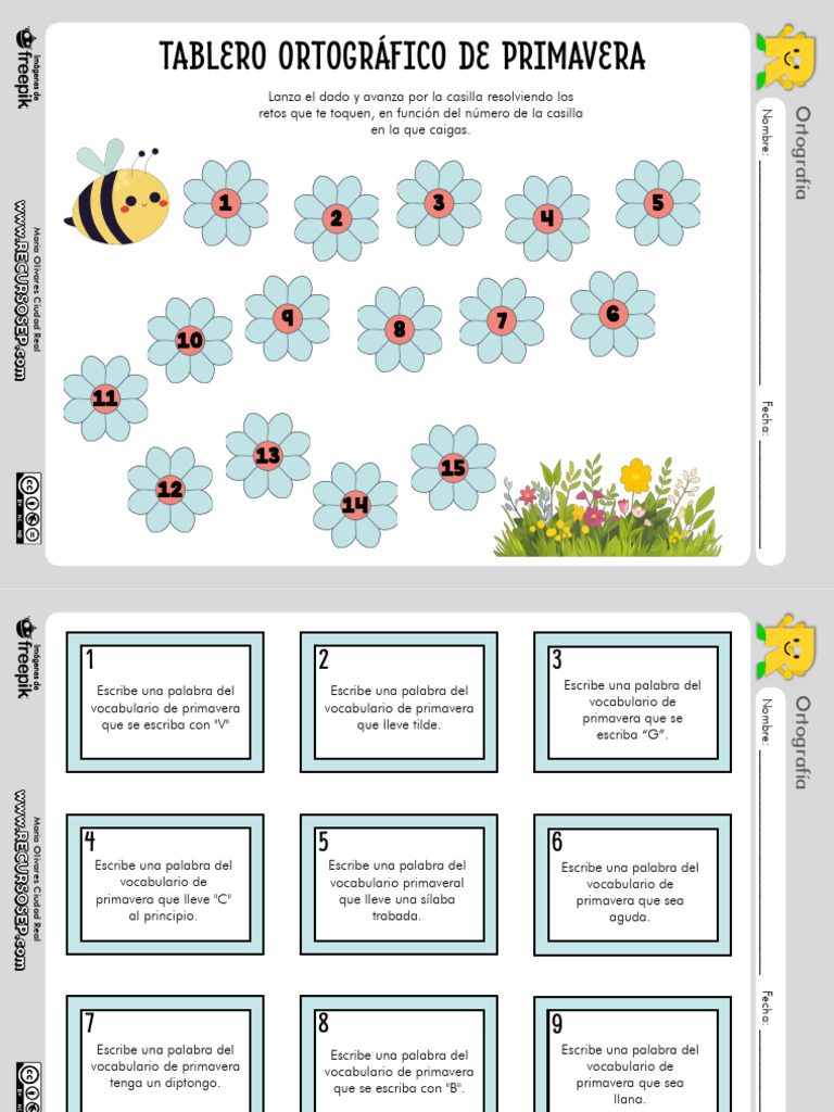 Juego Didáctico de Ortografía Primaria | PDF | Lingüística | Fonética