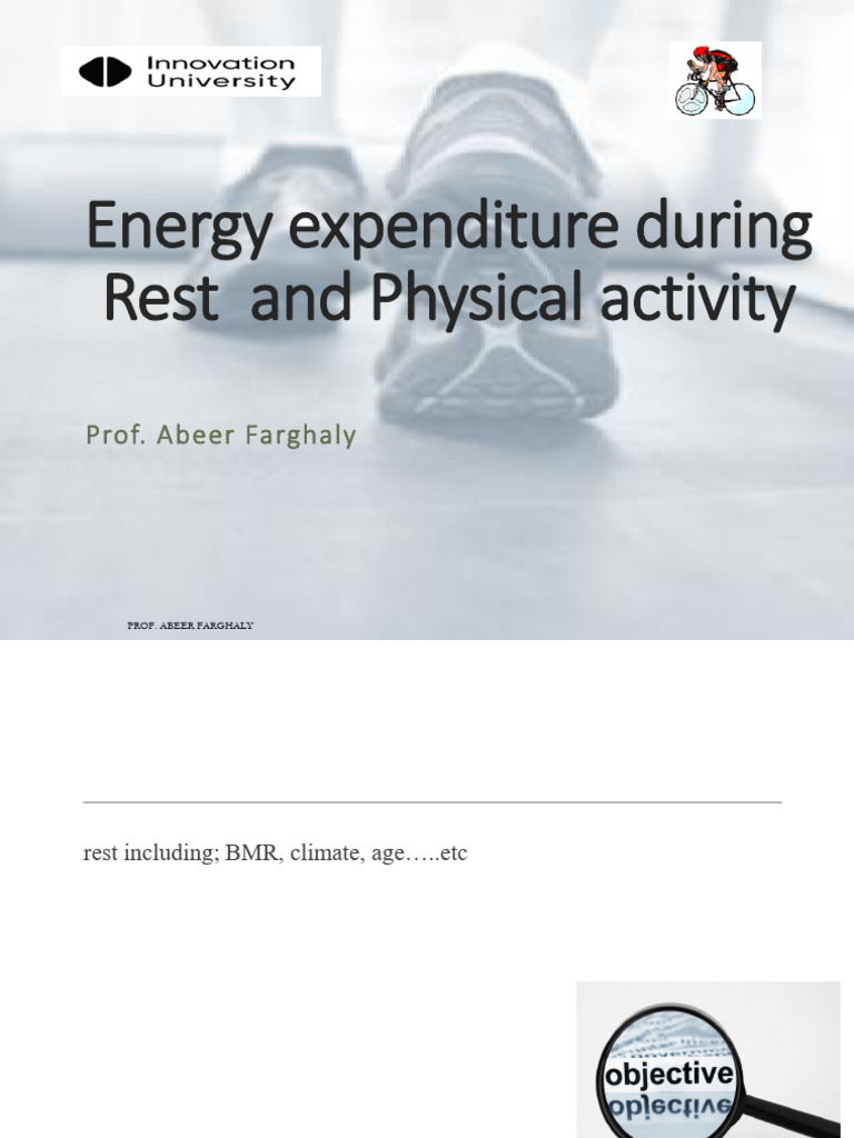 Energy Expenditure in Exercise and Rest | PDF | Dieting | Physiology