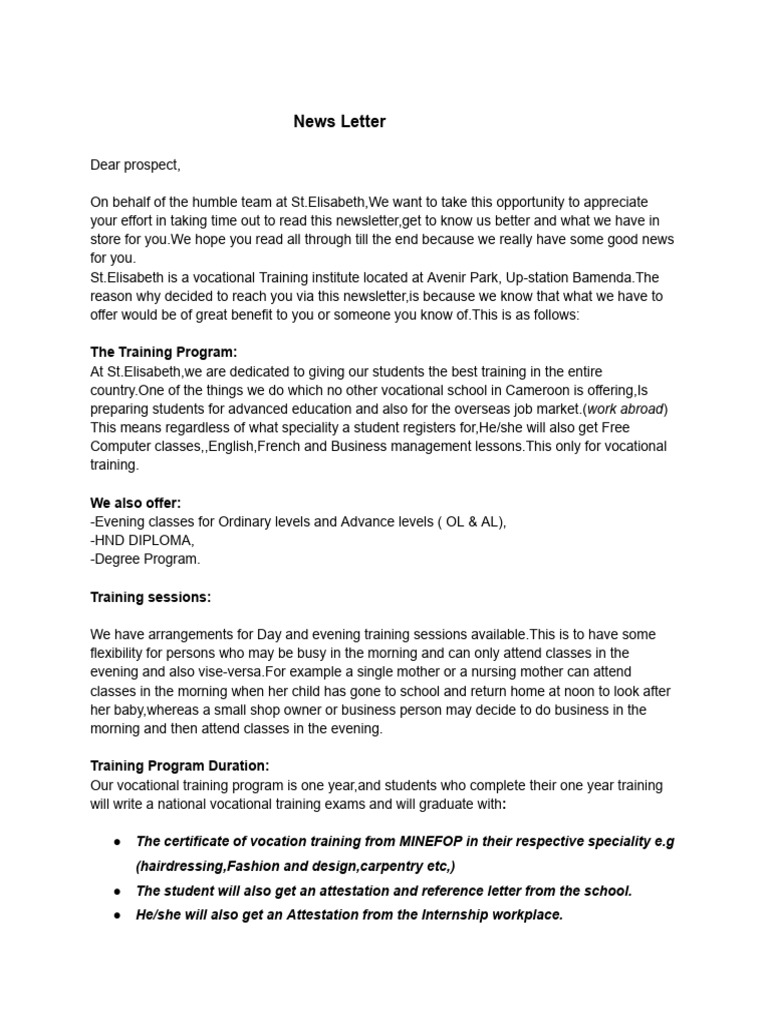 An Overview of What We Offer | PDF | Vocational Education
