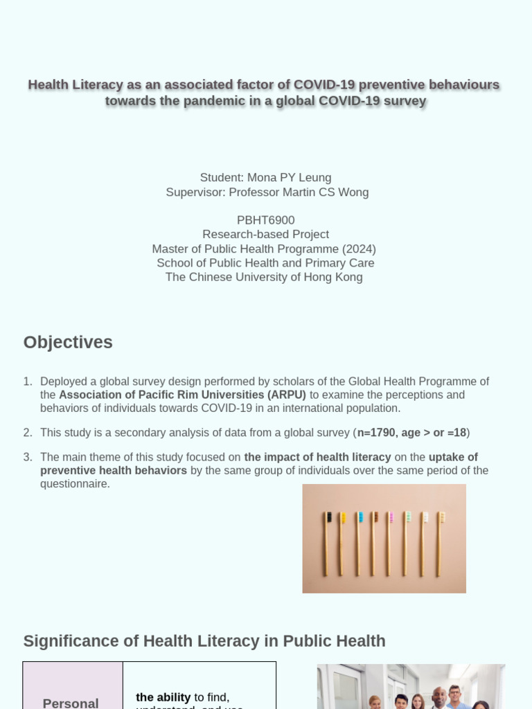 Health Literacy As An Associated Factor of COVID-19 Preventive ...