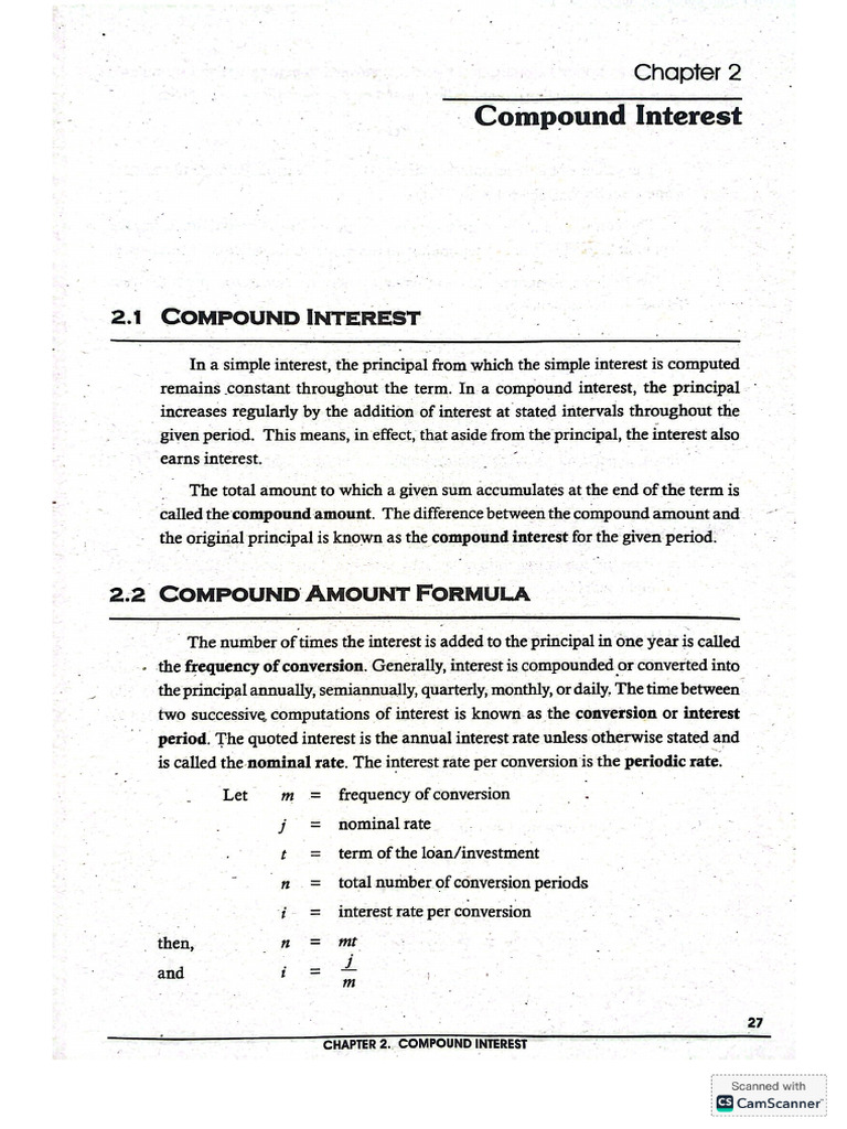 Compound Interest | PDF