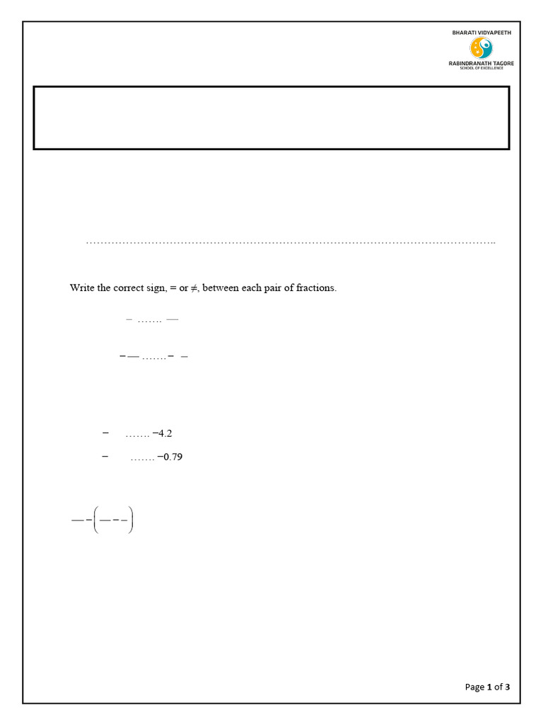 G7 T2 C2 CHP 4 7 Worksheet QP | PDF