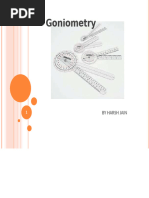 Goniometry | PDF | Anatomical Terms Of Motion | Musculoskeletal System