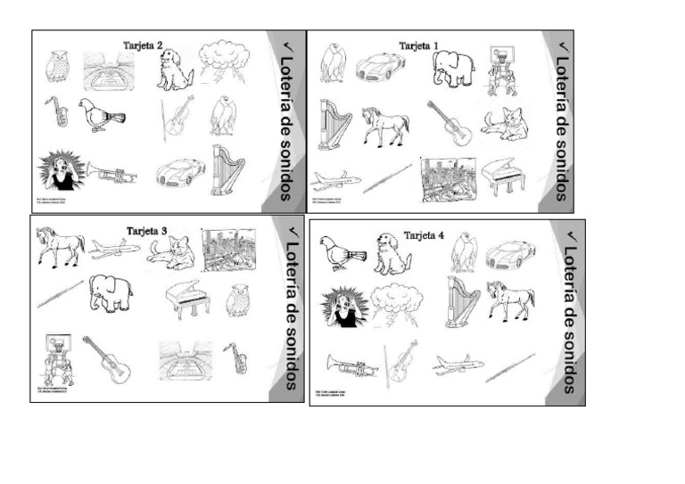 Act. Loteria de Sonidos 2do | PDF