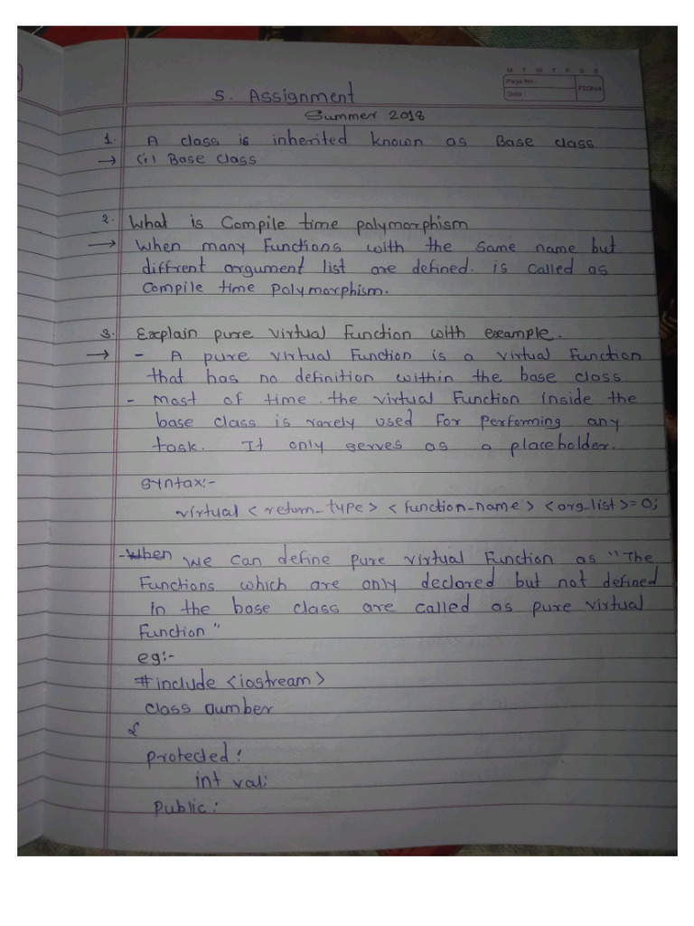 Cpp 5th Assignment | PDF