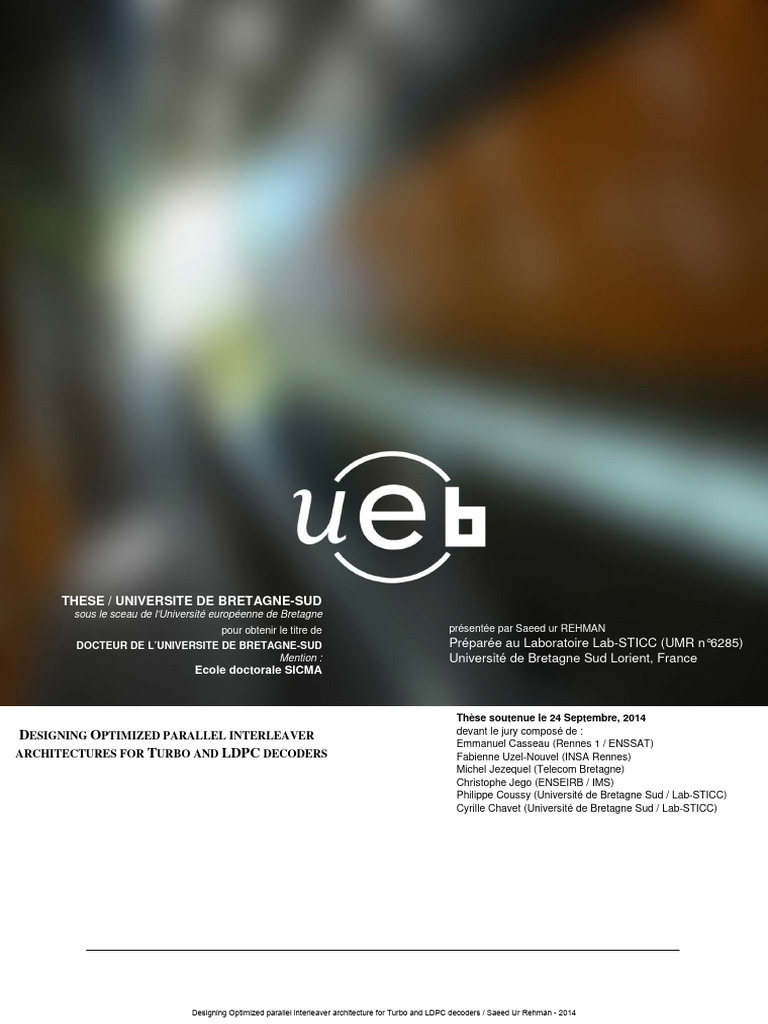 Designing Optimized Parallel Interleaver Architecture For Tubo and LDPC ...