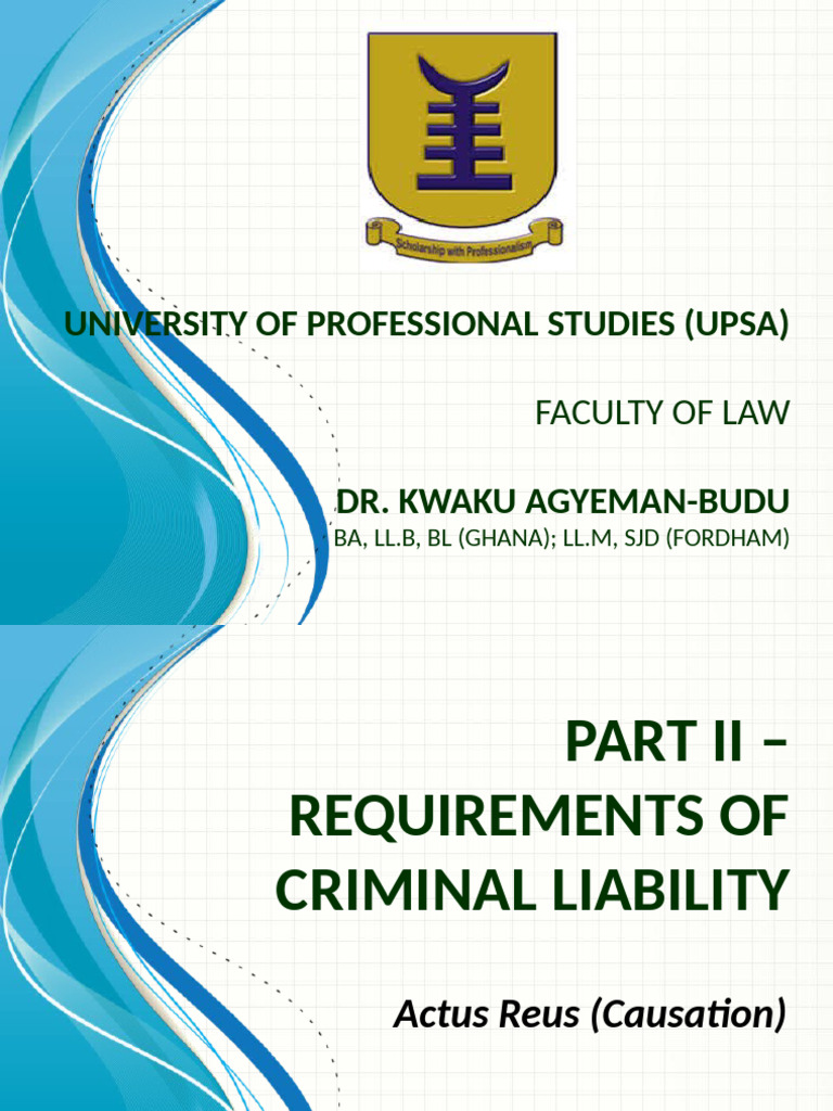 4_ACTUS REUS (CAUSATION) | PDF | Mens Rea | Causation (Law)