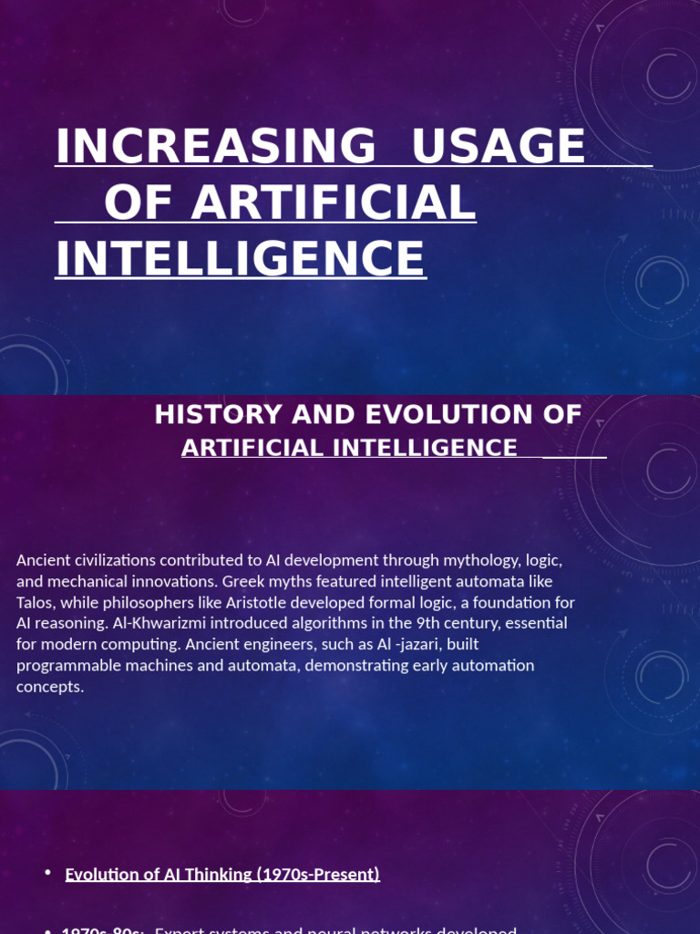 Increase Usage of Artificial Intelligence | PDF | Artificial ...