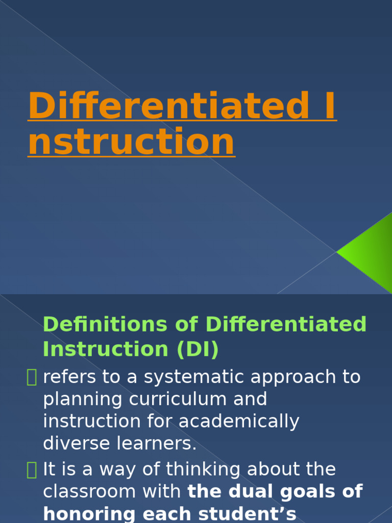Differentiated Instruction | PDF | Differentiated Instruction | Learning