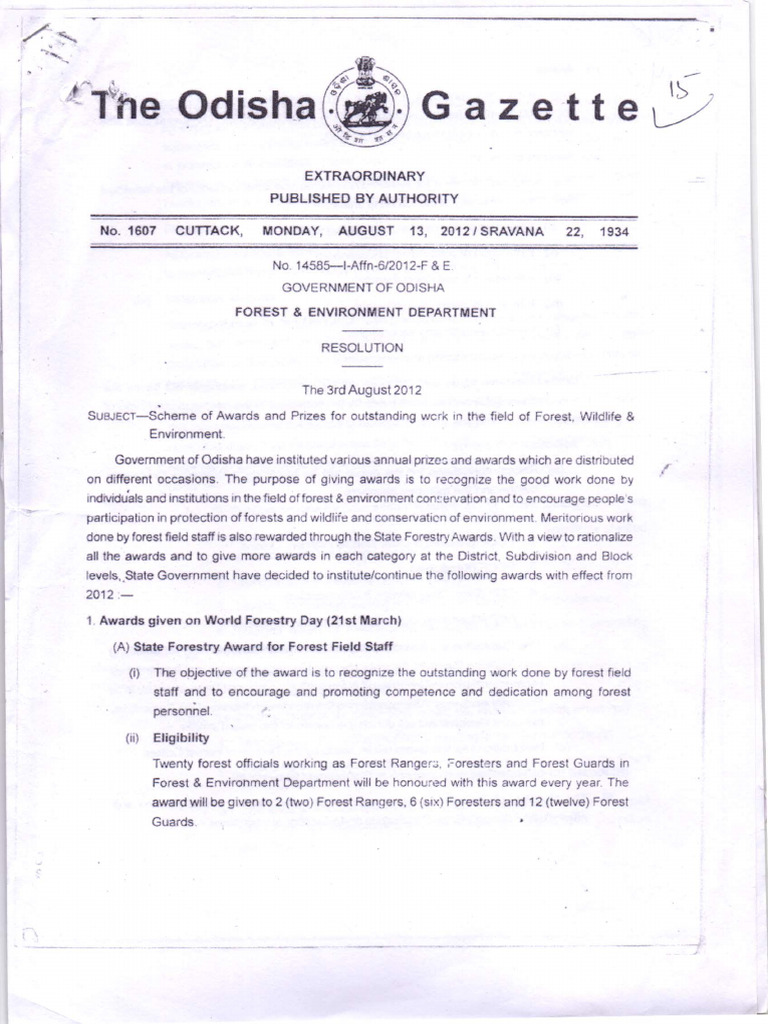 Gazetee Notification 1 | PDF