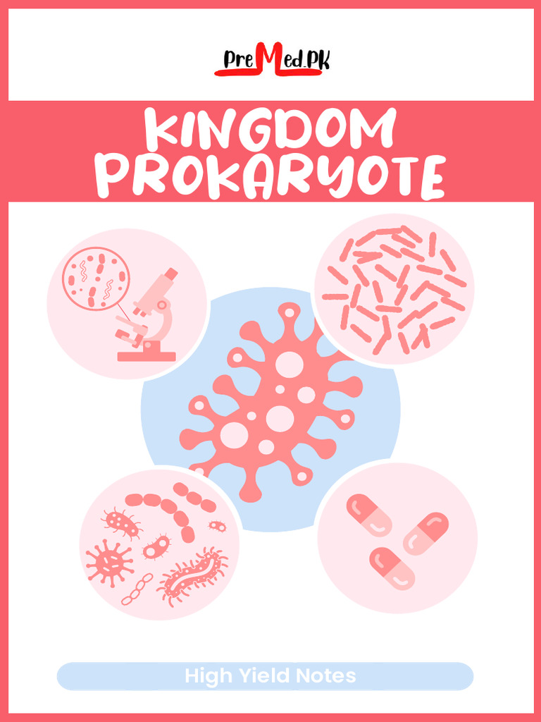 Kingdom Prokaryote - PreMed | PDF | Bacteria | Archaea