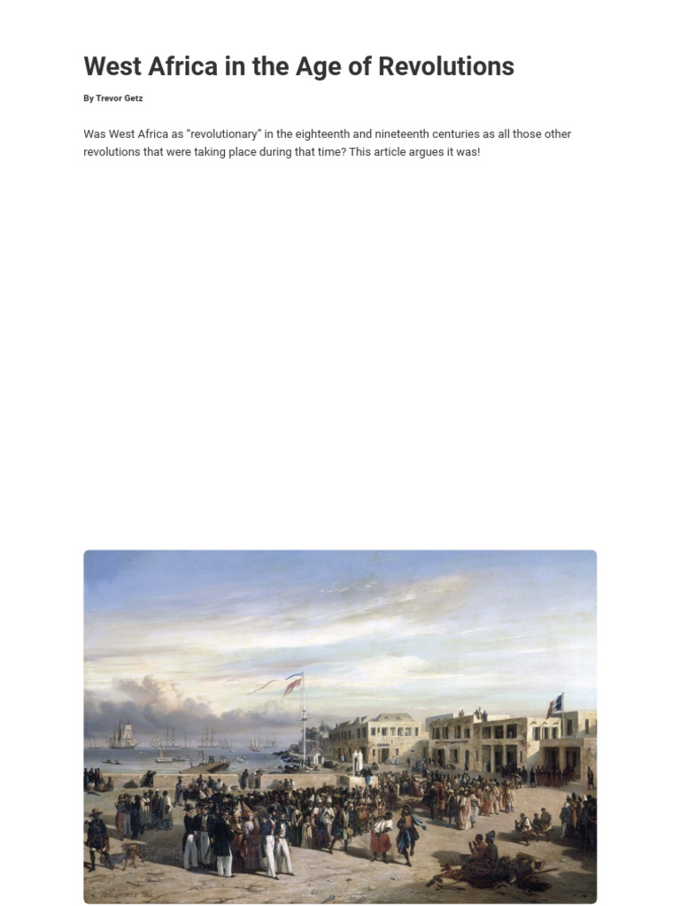 West Africa's Revolutionary Jihads | PDF