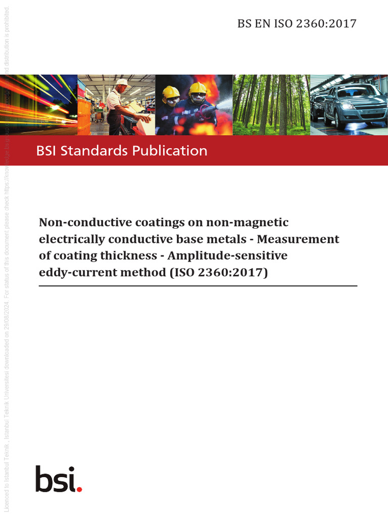 ISO 2360:2017 Coating Thickness Standard | PDF | Calibration | Inductor