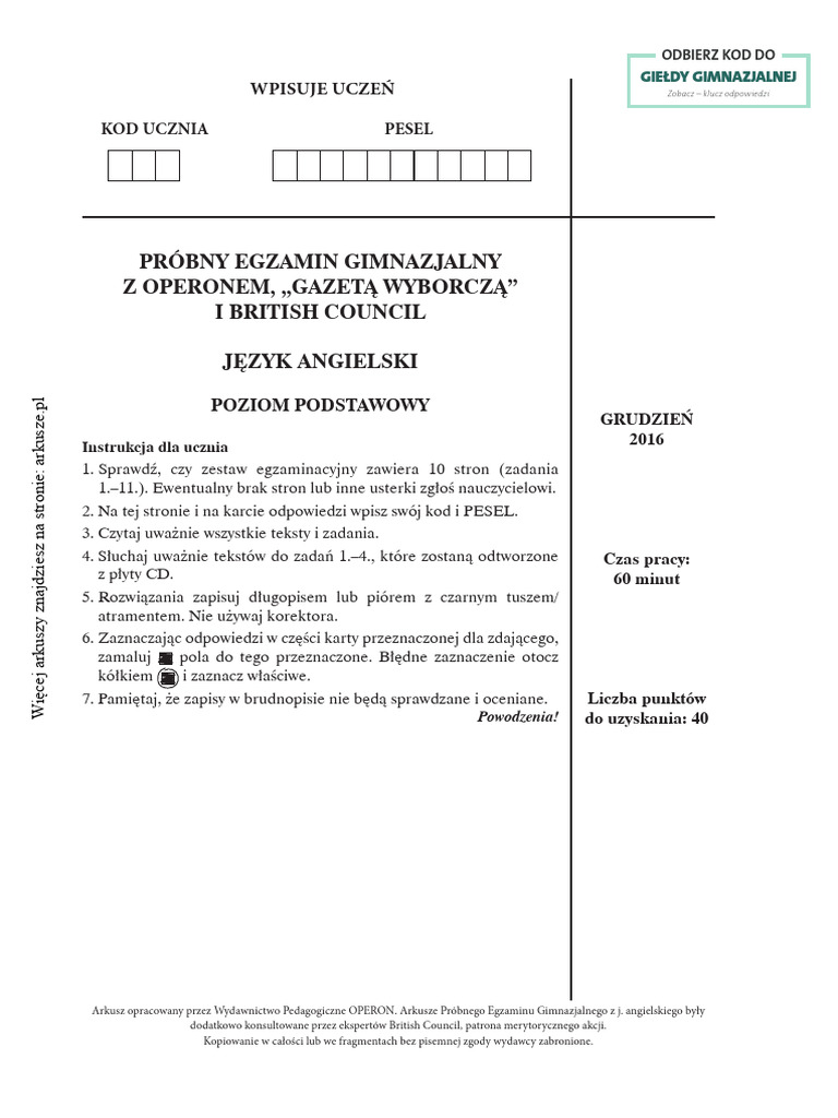 jezyk-angielski-podstawowy-2016-egzamin-gimnazjalny-operon | PDF