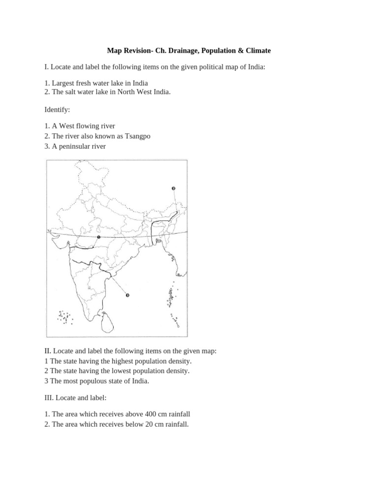 Map Revision - Geography | PDF