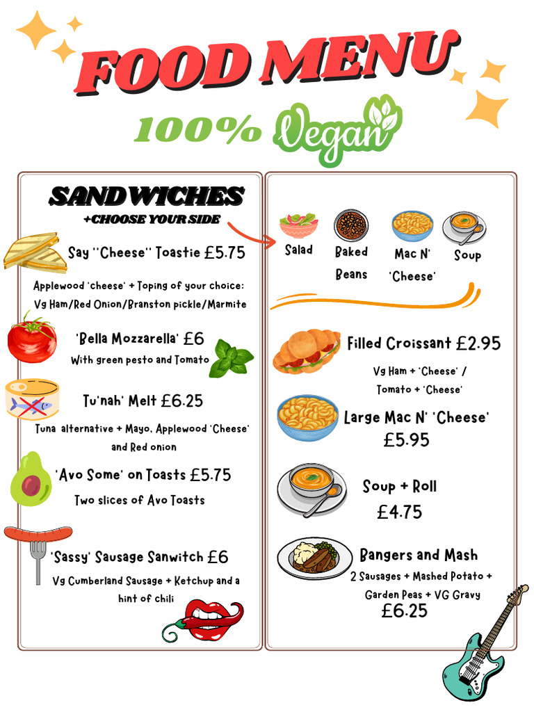NEW Food Menu | PDF