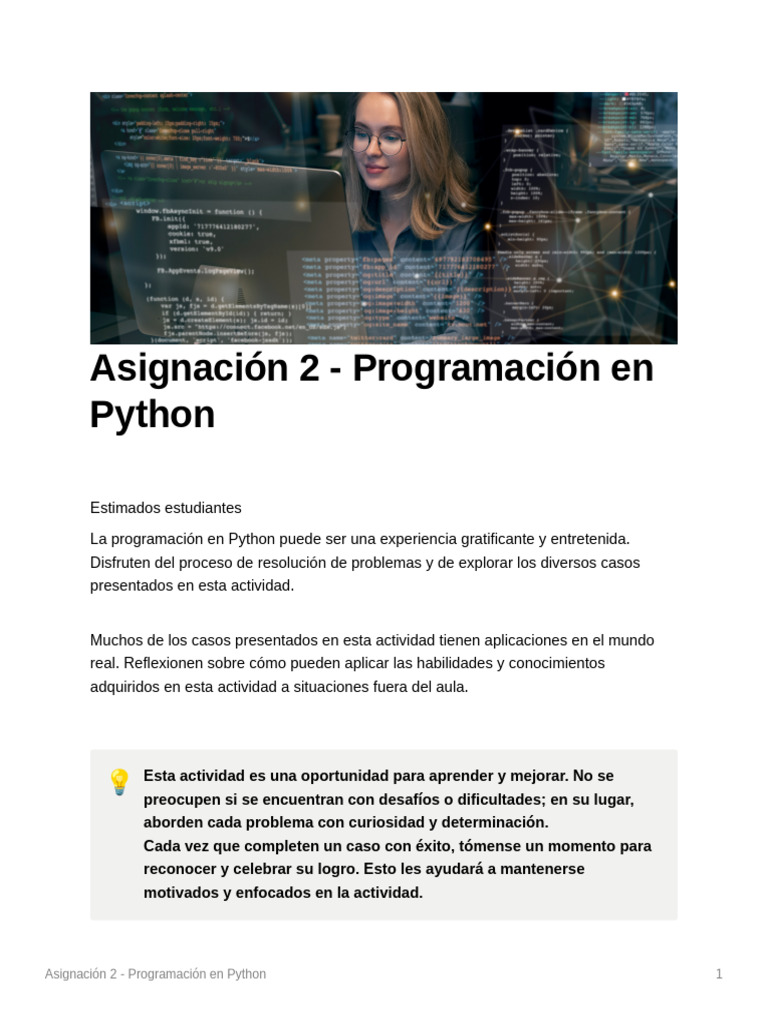 Asignación 2 - Progap2 | PDF | Python (lenguaje de programación) | Programación de computadoras
