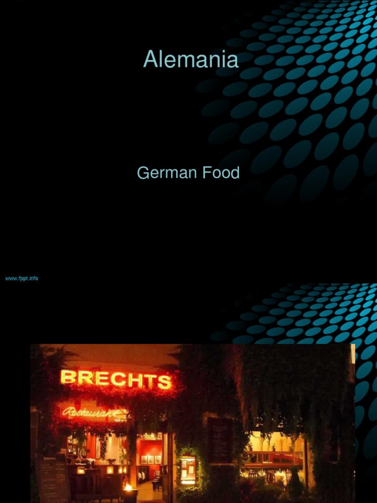German Cuisine: Dishes & Drinks | PDF