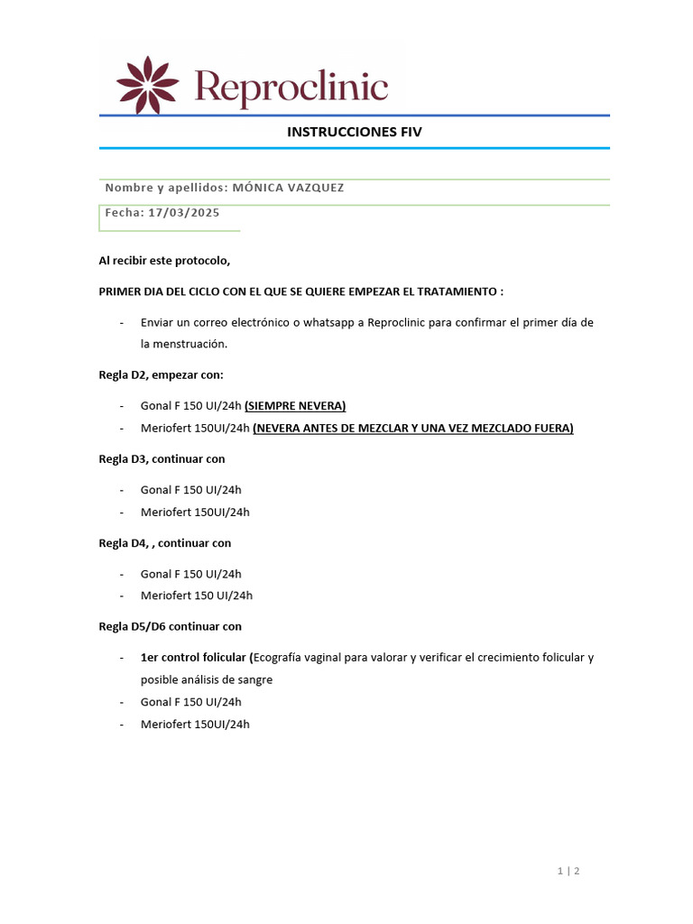 Uso de Meriofert 150 en FIV | PDF