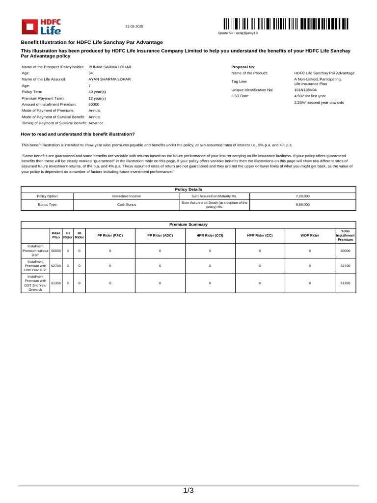 Illustration - 2025-03-31T205710.482 | PDF | Insurance | Life Insurance