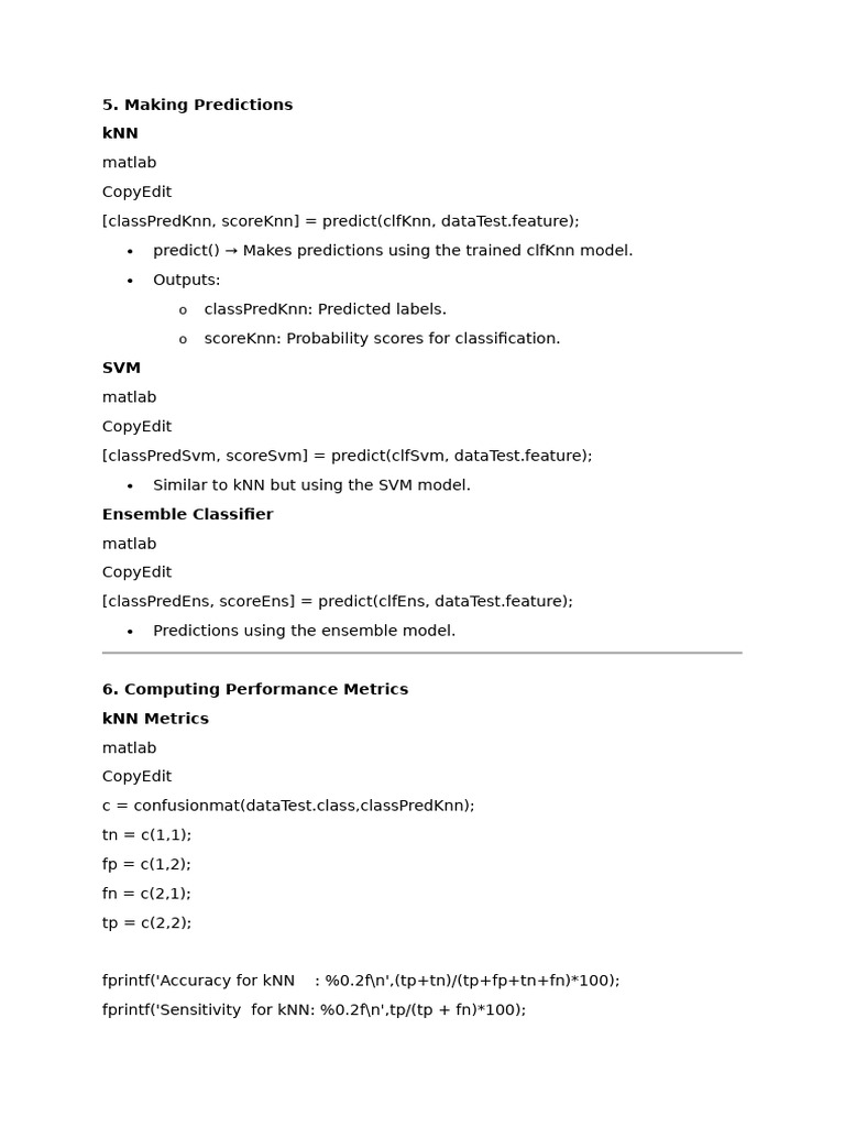 Making Predictions KNN | PDF