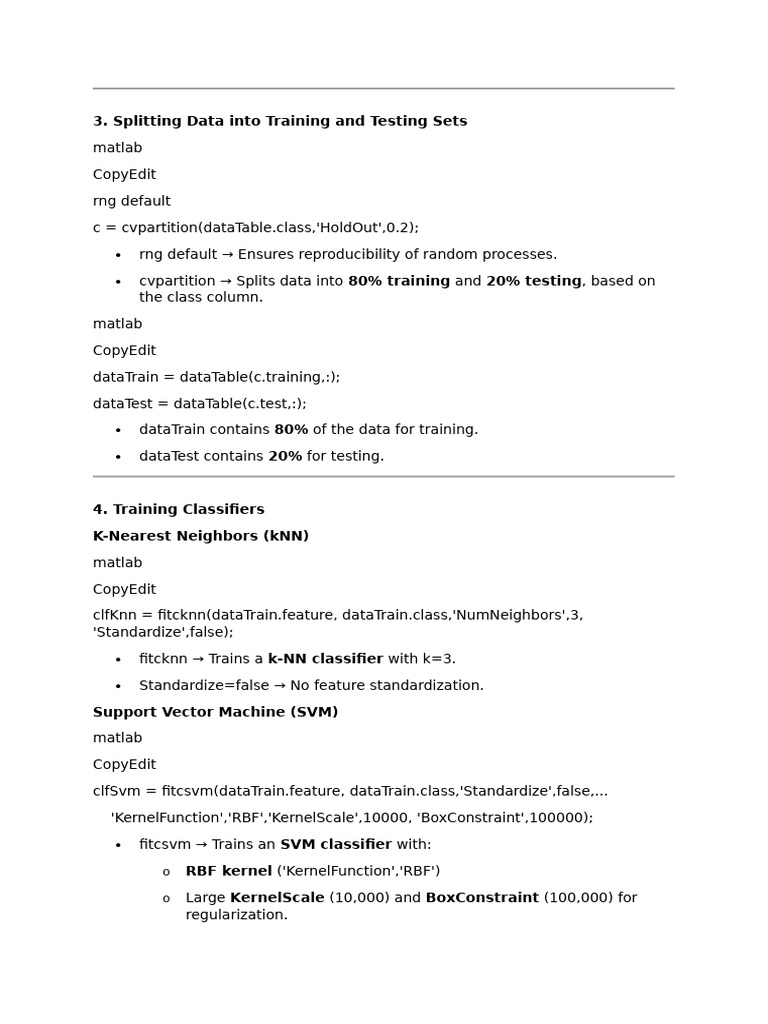 Splitting Data Into Training and Testing Sets | PDF