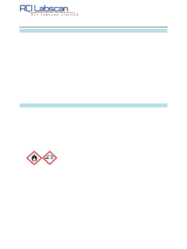 Acetic Acid Glacial Safety Data Sheet | PDF | Acetic Acid | Occupational Safety And Health