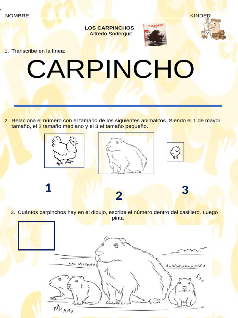 Los Carpinchos: Actividades para Niños | PDF