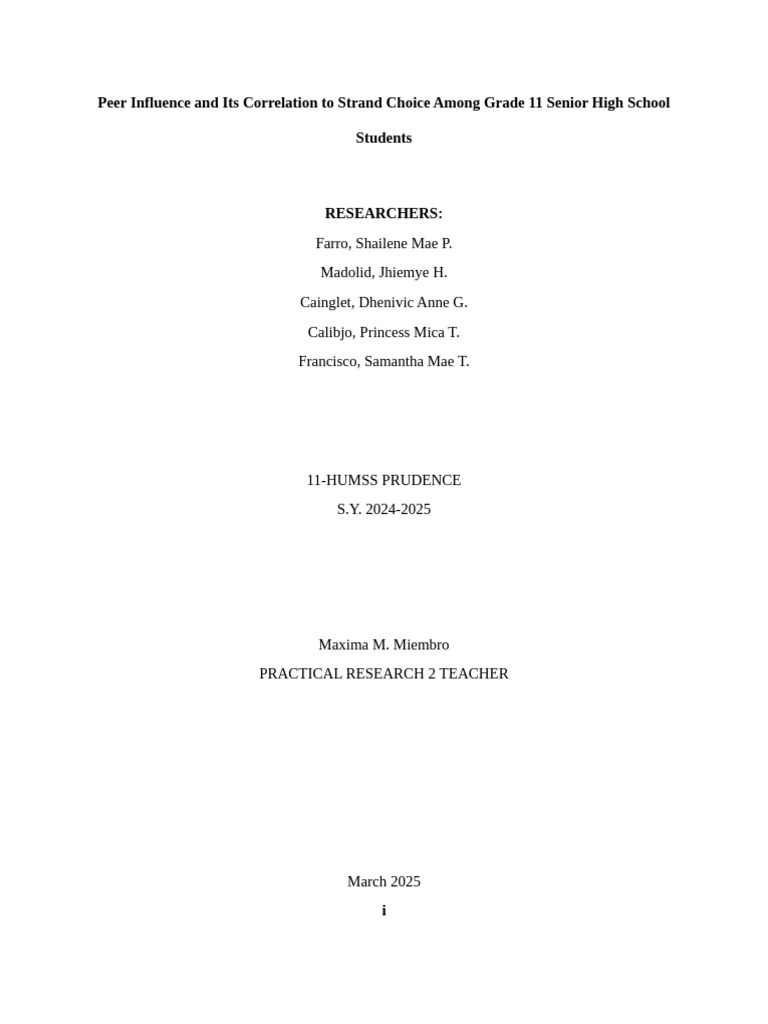 PR2 - Title Page | PDF
