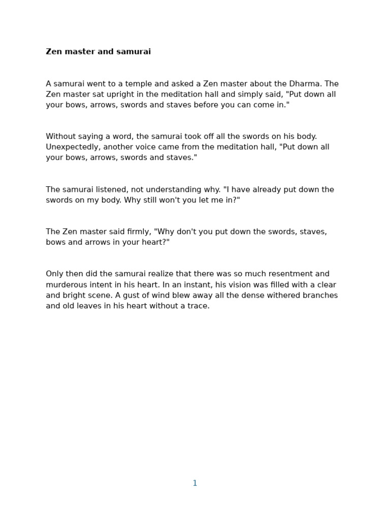 Zen Master and Samurai | PDF
