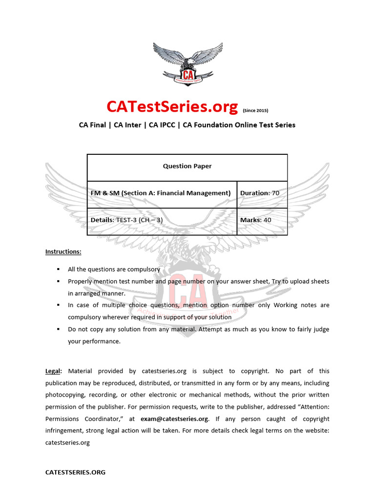 Test - Series - Test - Papers - Inter FM SM Section A Financial ...