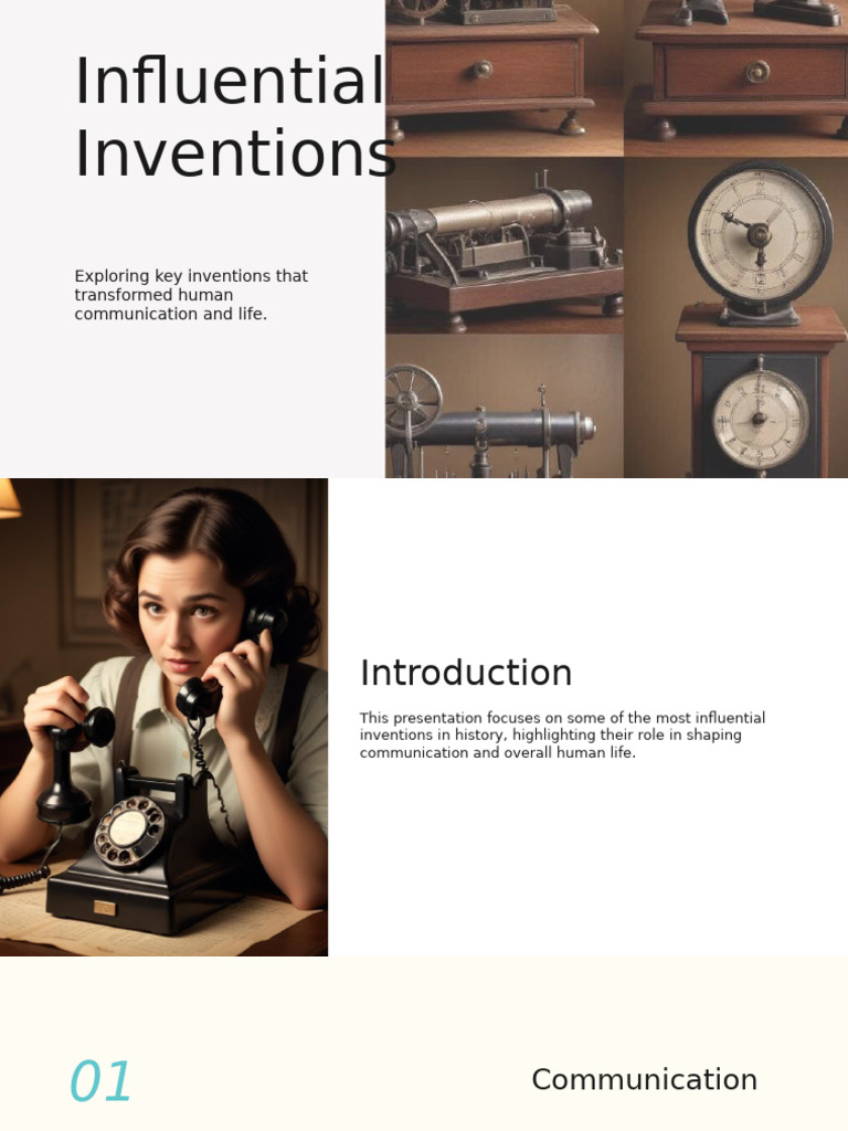 Influential Inventions | PDF | Communication | Printing Press
