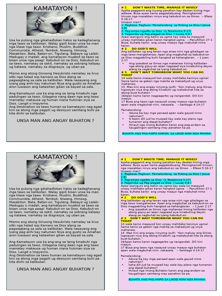Ayaw Sayanga Tract Long Paper | PDF
