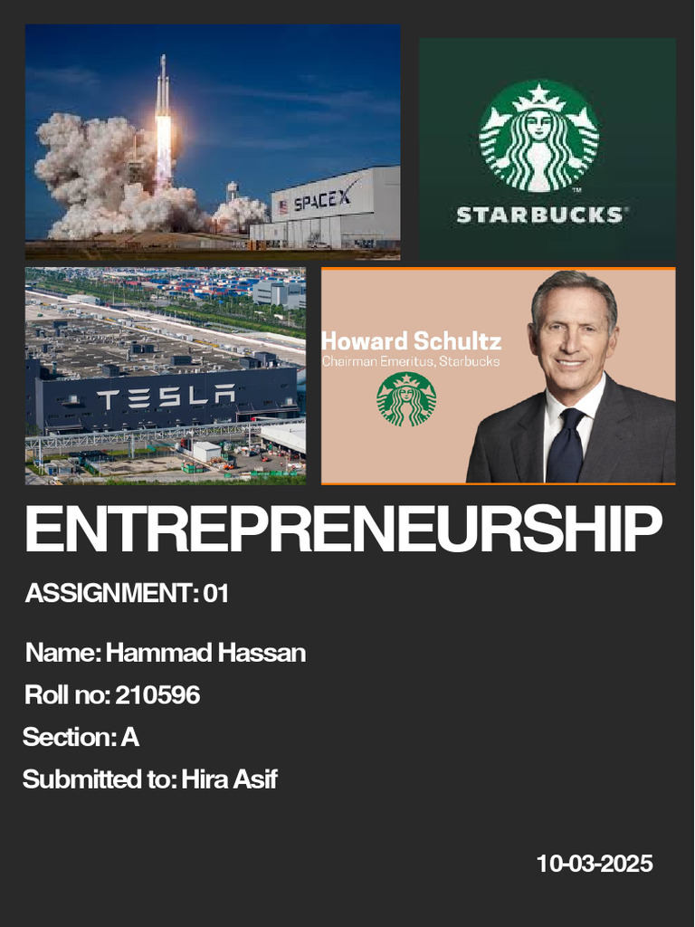 Assign#01 Enterpre | PDF | Entrepreneurship | Elon Musk