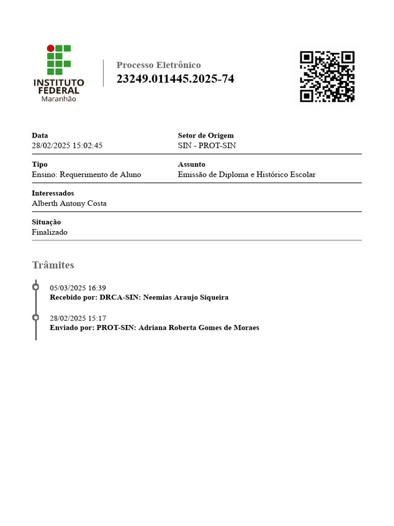 Visualização Do Processo 23249.011445.2025-74 - S | PDF