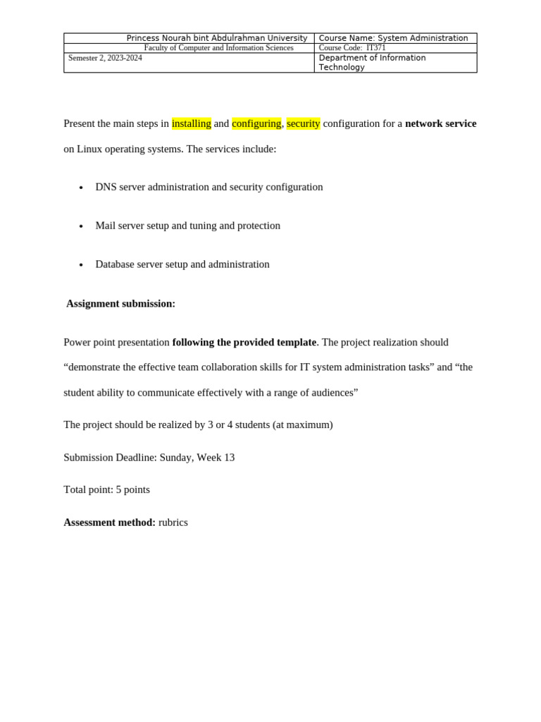 Assignment | PDF