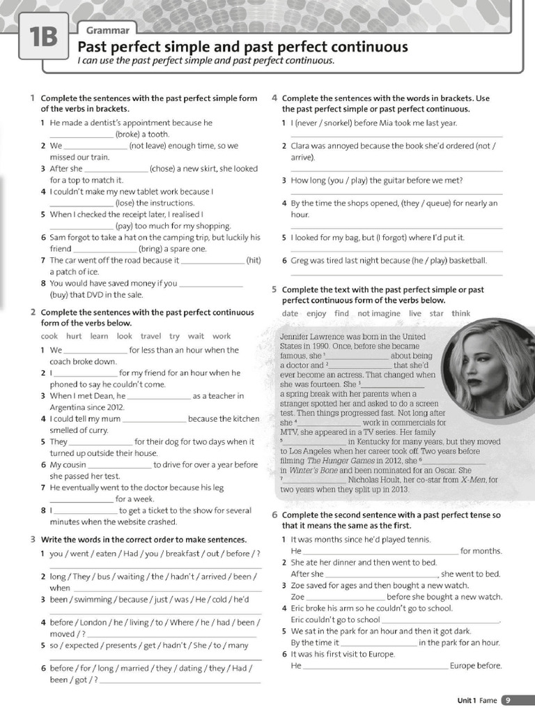 B13-Elearning - Unit 1BD - Grammar-Workbook | PDF