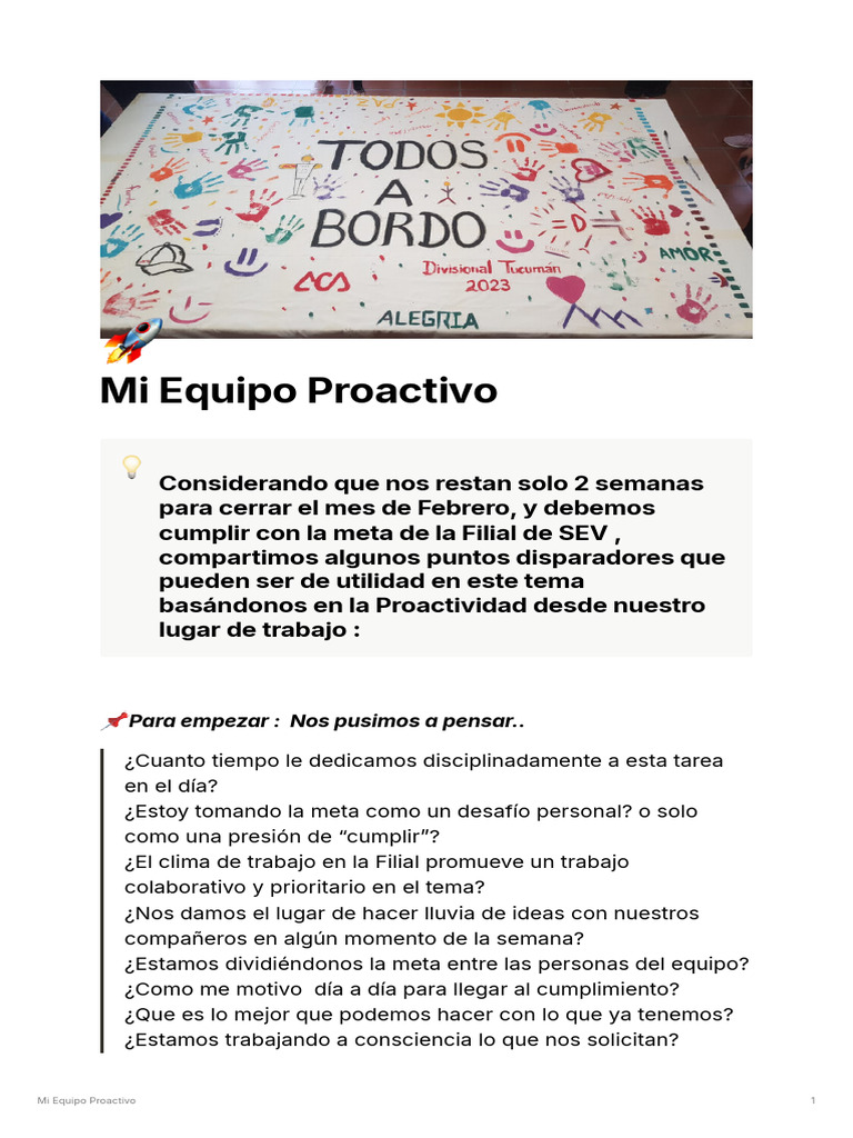 Estrategias Proactivas para Cumplir Metas | PDF