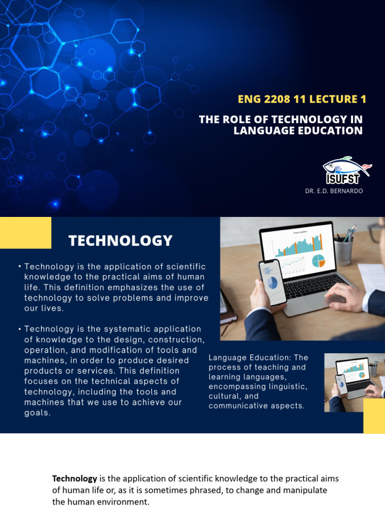 Lecture 1 and Quiz The Role of Technology in Language Education | PDF ...